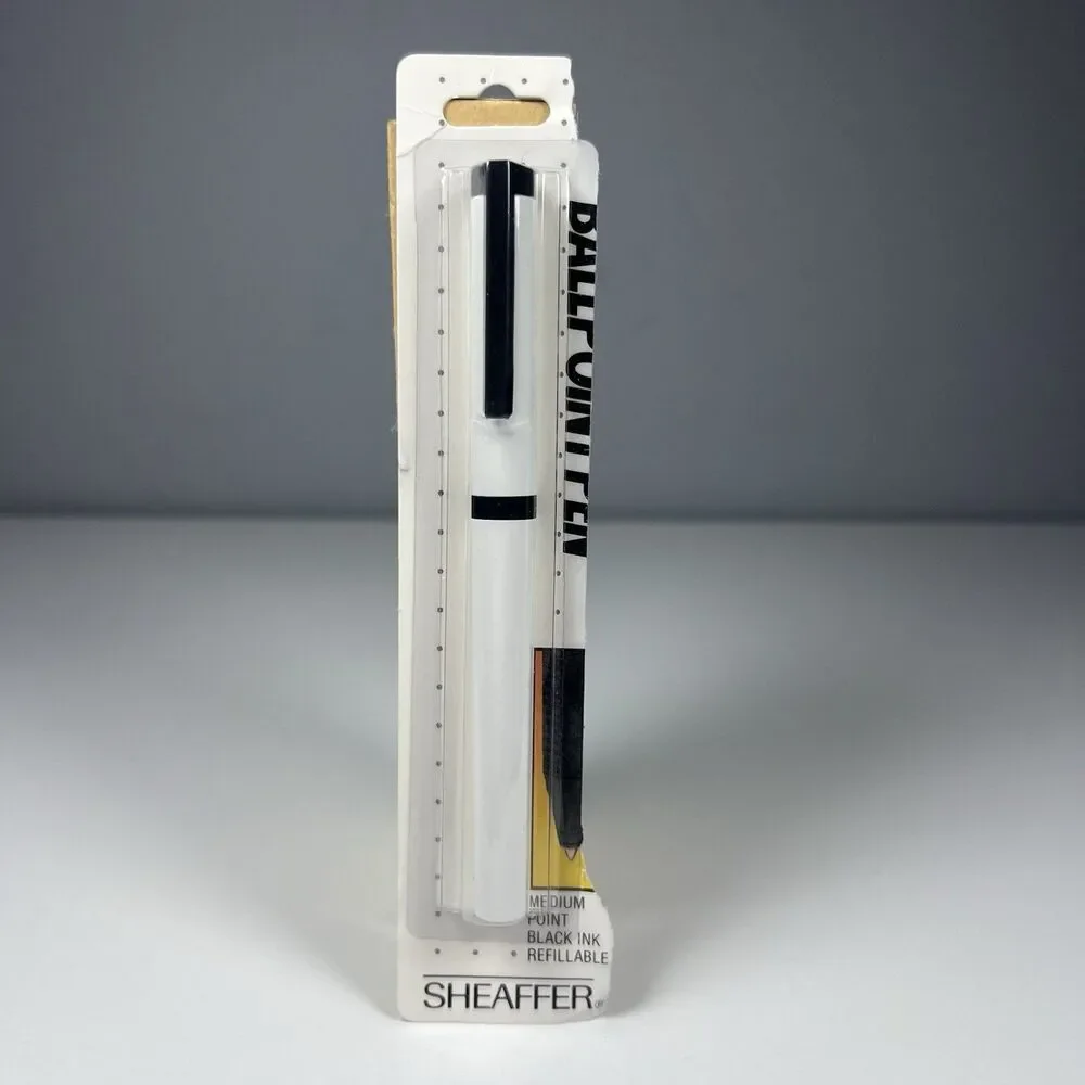 No Brand | Office | Vtg Sheaffer White Delta Grip Ball Point Pen ...